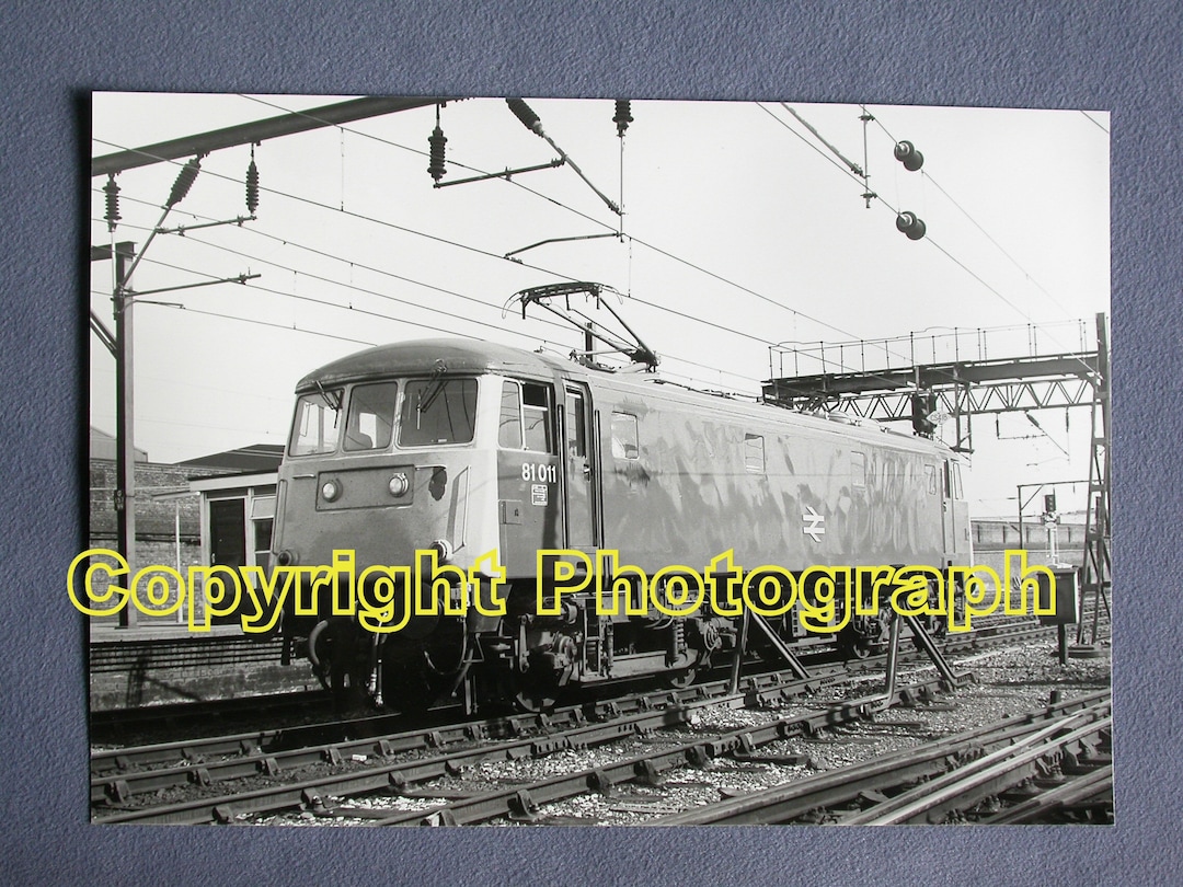 Large B&W Photograph British Rail Class 81 Electric Loco - Etsy