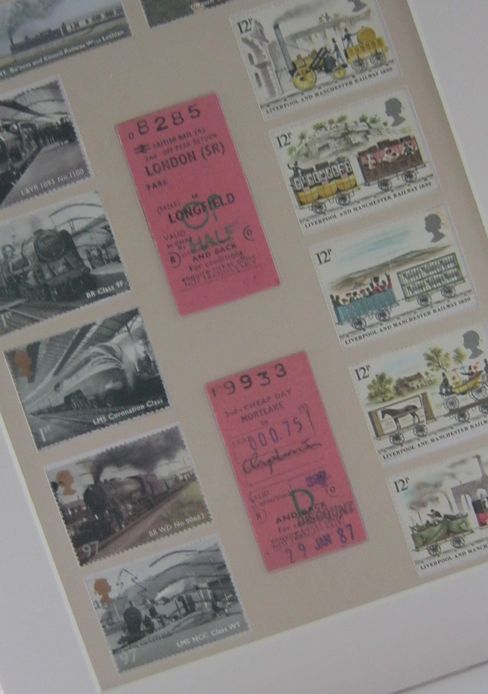 Vintage Railway Postage Stamps Tickets - Etsy