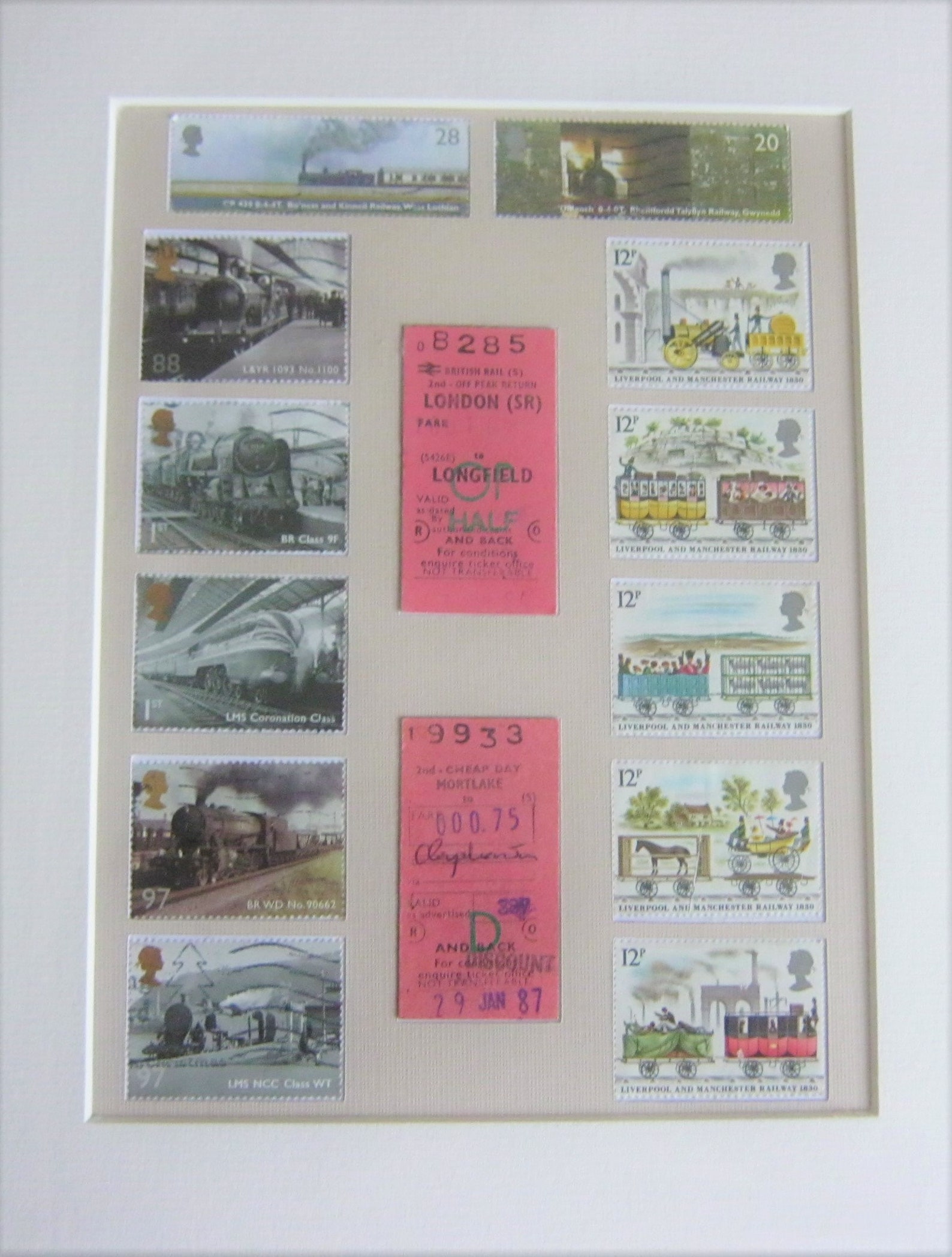 Vintage Railway Postage Stamps Tickets | Etsy