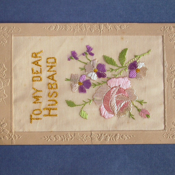 Embroidered Postcard - Etsy