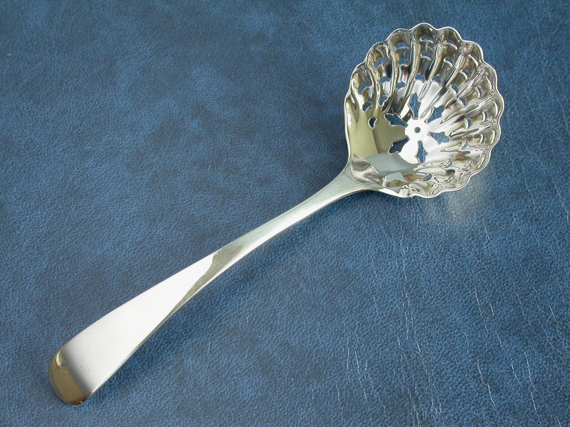 A Pretty Sterling Silver Sugar Sifting Spoon Birmingham 1936 - Etsy UK