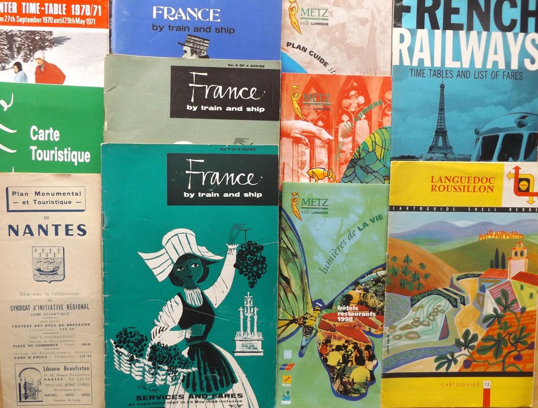11 Vintage French Maps 1960s to 1990s - Etsy UK