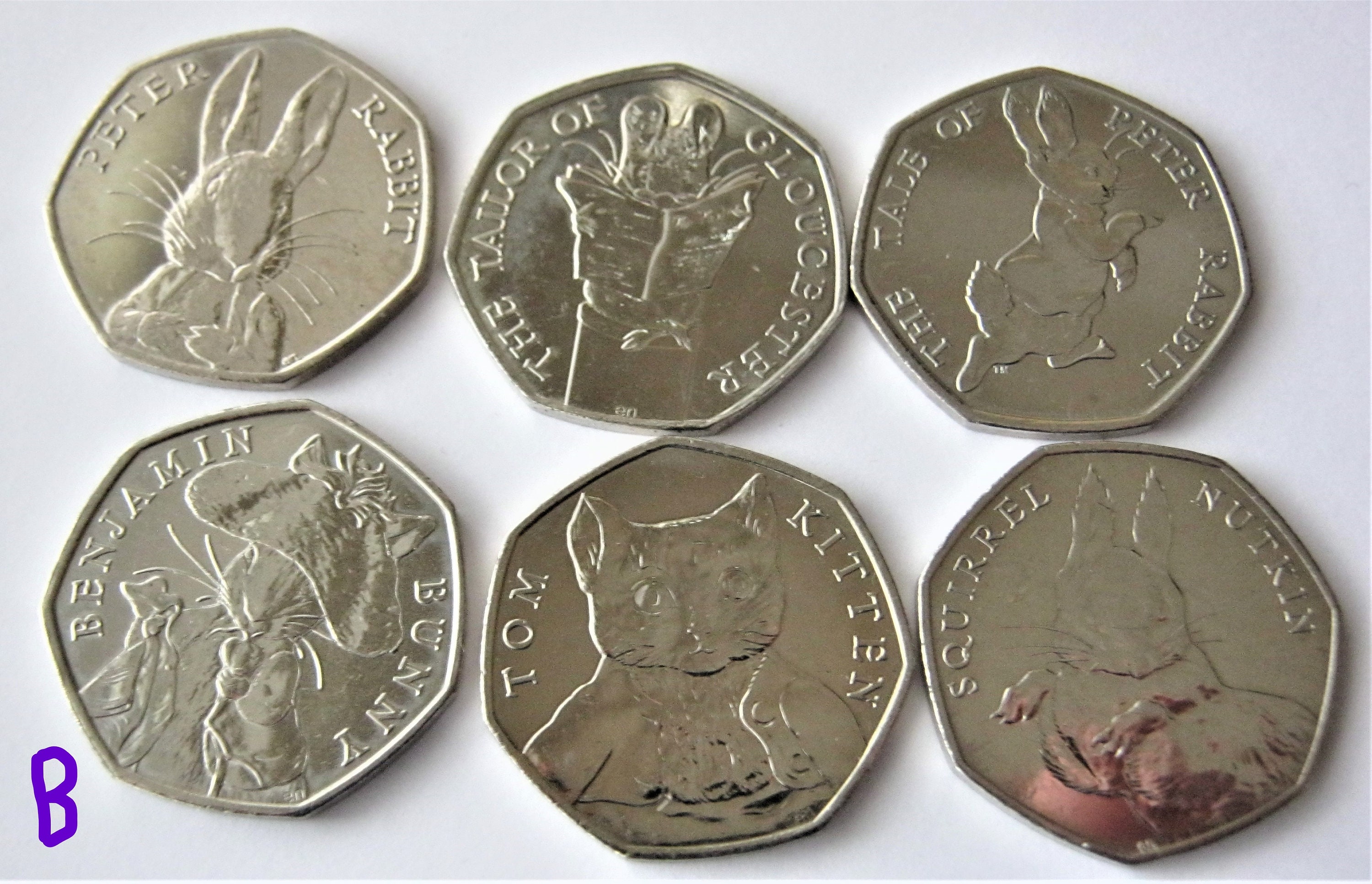 Sets of 50p Coins - Circulated - Etsy
