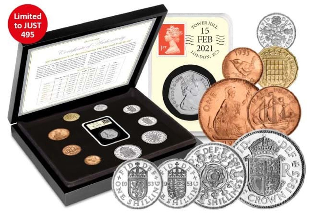 The 50th Anniversary of Decimalisation Datestamp™ Collection 10 Coins 9 ...