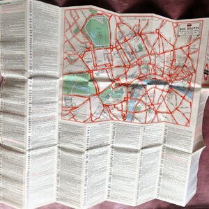 1960s London Transport Central Buses Routes & Maps - Etsy