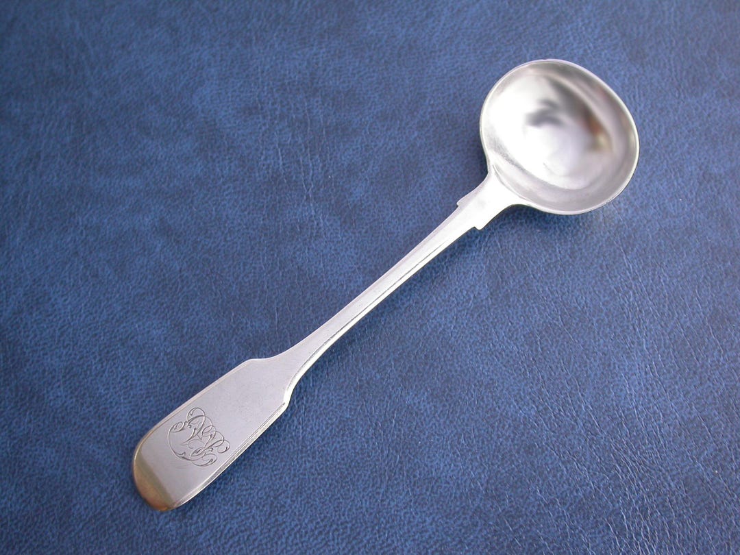 Early Victorian Fiddle Pattern Silver Condiment Spoon – London 1843 - Etsy