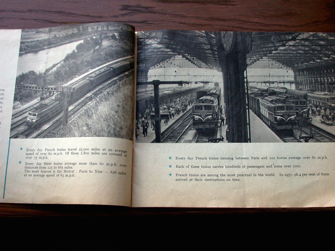 SNCF 1958 Brochure 'french Railway Techniques' in Fair Condition - Etsy