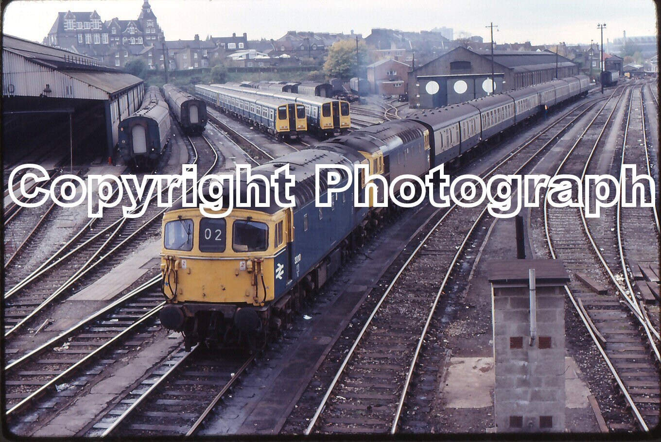 Original 1980s Colour Slide British Rail Class 33 - Etsy