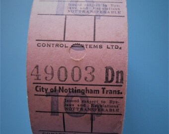 Bus Ticket Roll - Etsy