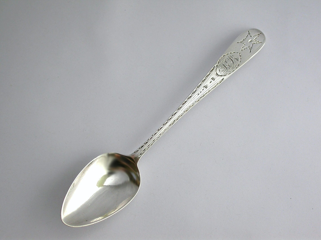 Victorian Irish Silver Bright Cut Teaspoon With Dublin Hallmark - Etsy