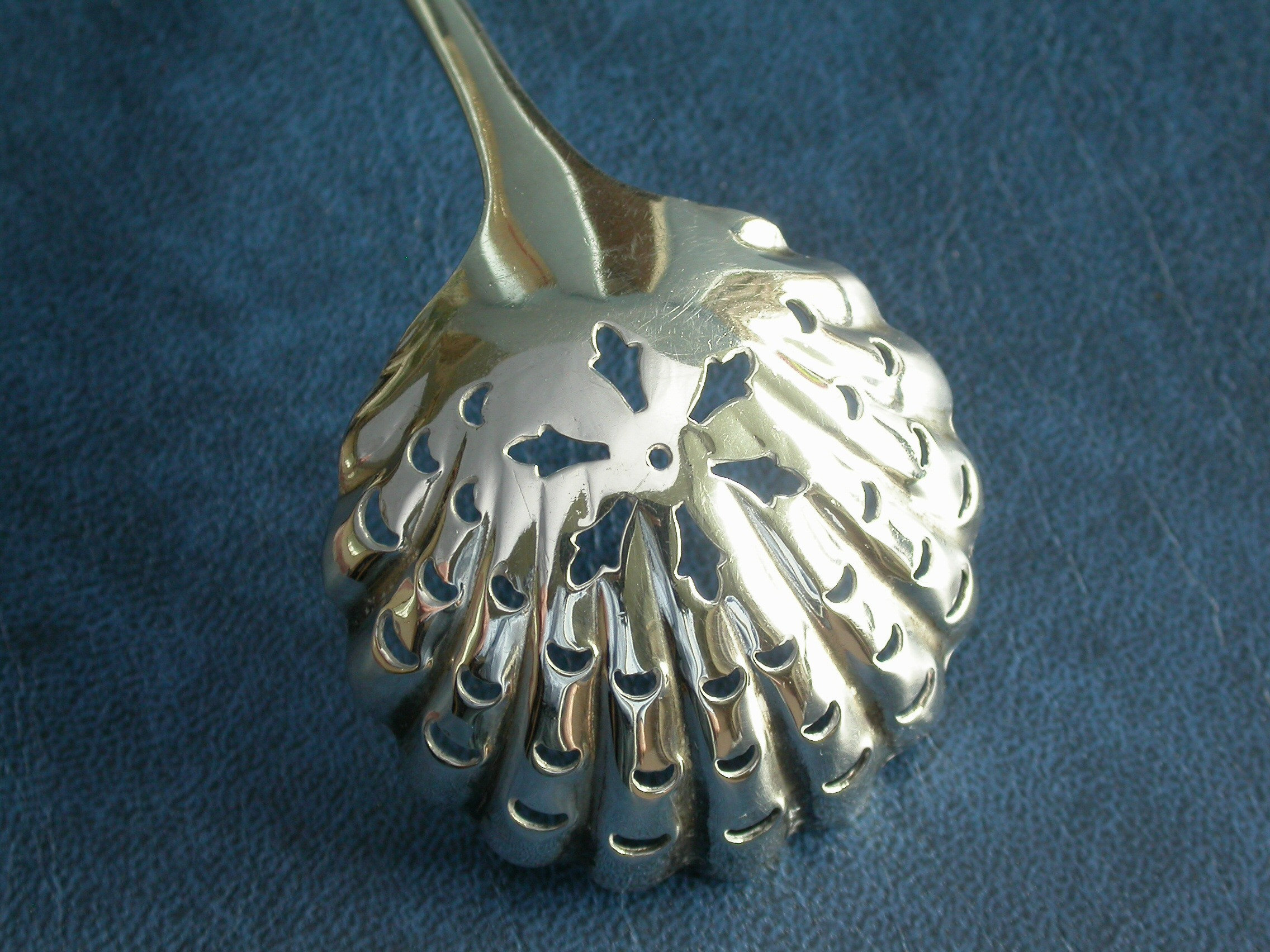 A Pretty Sterling Silver Sugar Sifting Spoon Birmingham 1936 - Etsy UK