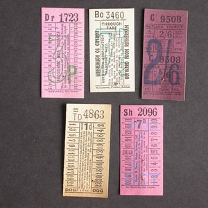 Collection of 60 Vintage British Bus Tickets, Mainly 1950-80s - Etsy