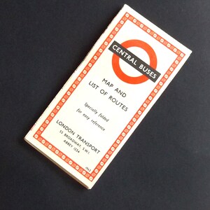 1960s London Transport Central Buses Routes & Maps - Etsy