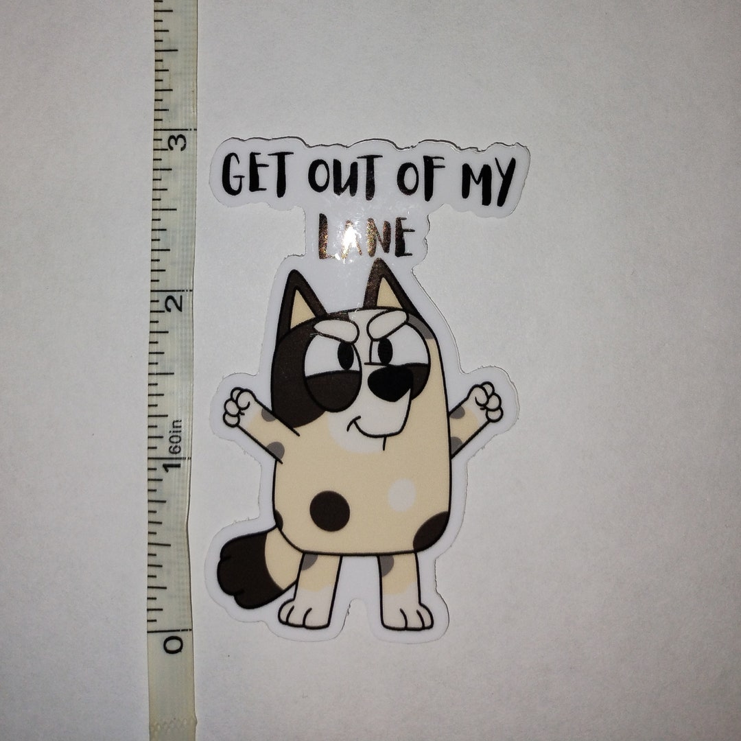 Muffin Angry Driver Car/life Sticker, 3x2inches - Etsy