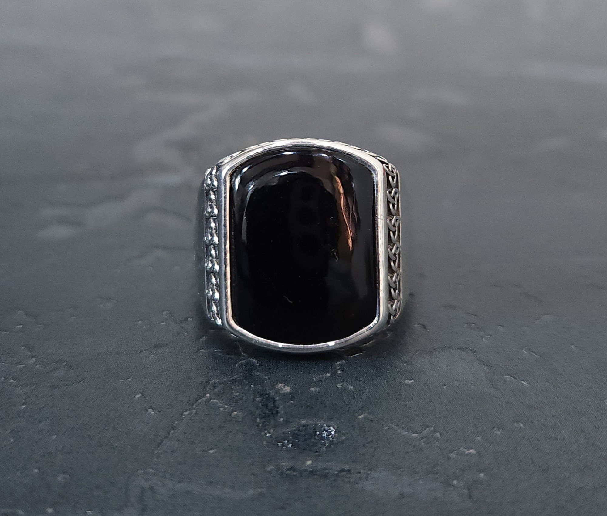 Sterling Silver Tiger Eye Stone Ring Handmade Classic Minimal - Etsy