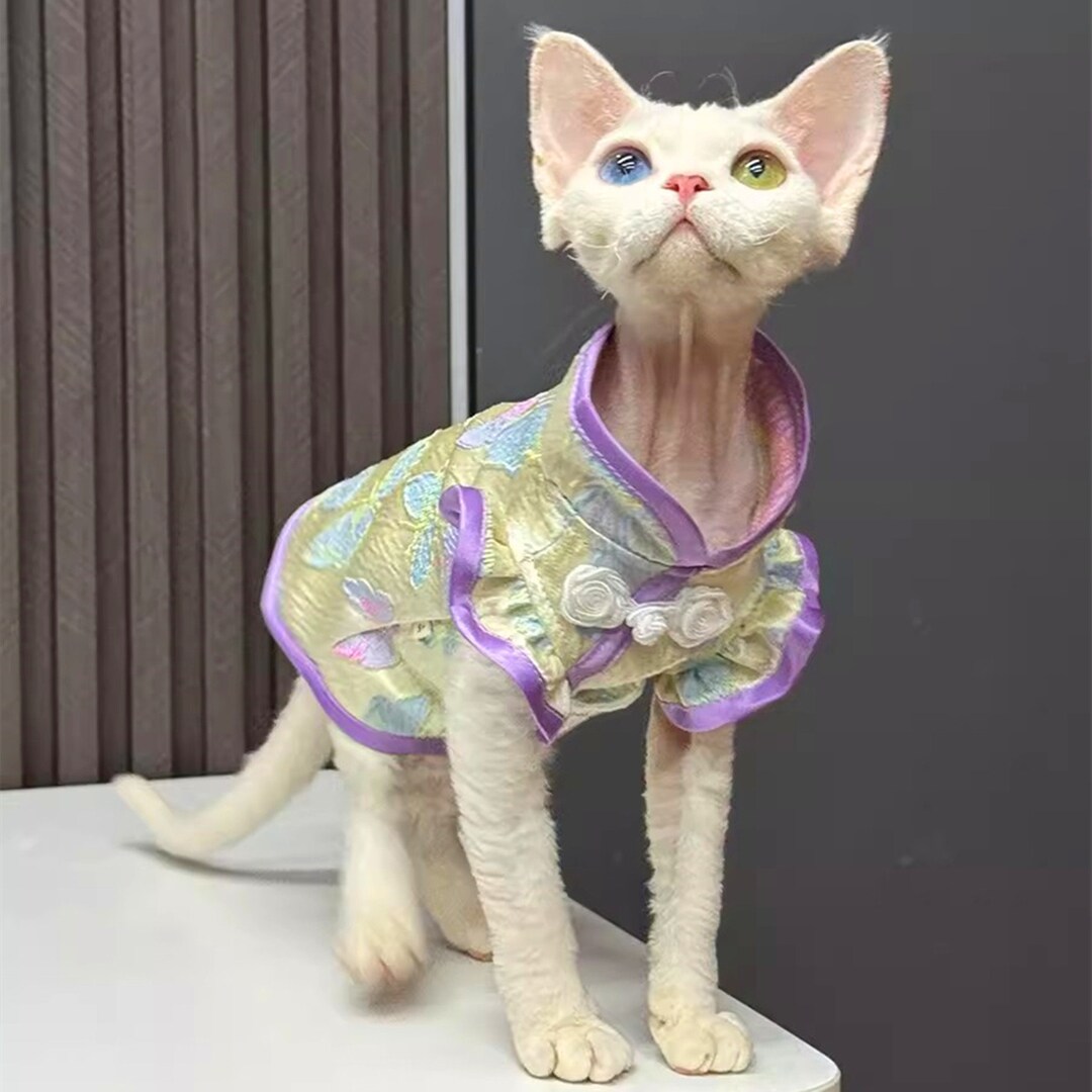 Chinese Style Purple and Light Yellow Romantic Color Butterfly Pattern ...