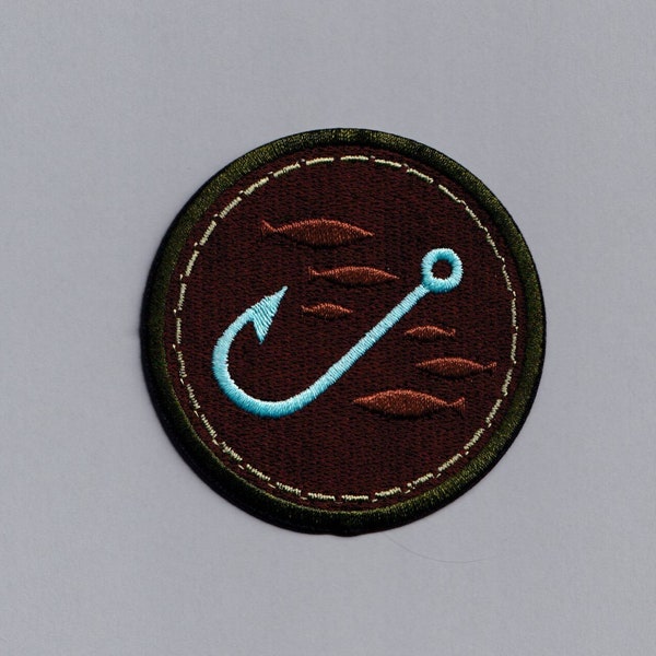 Fishing Patch - Etsy