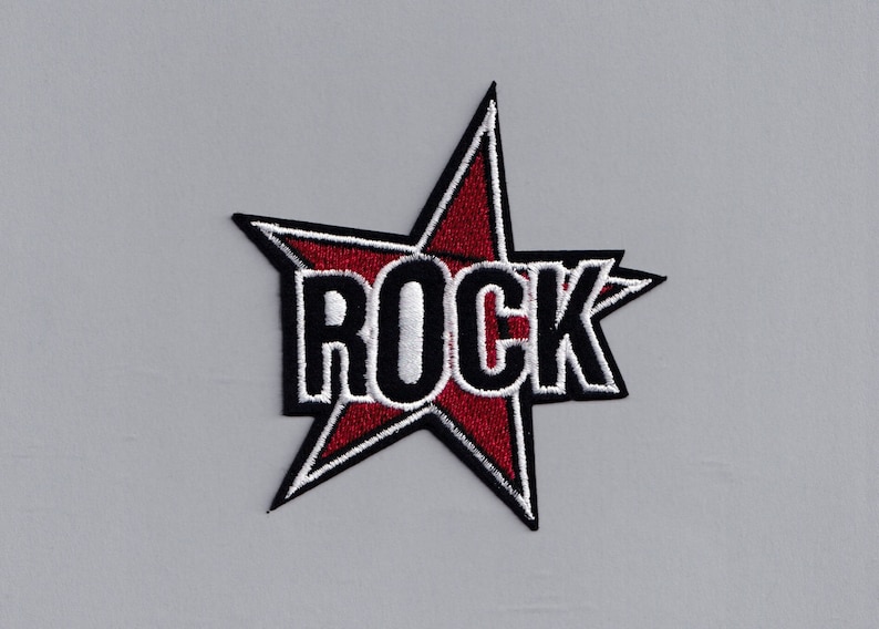 Embroidered Iron-on Rock Star Patch Music Rock and Roll Applique - Etsy