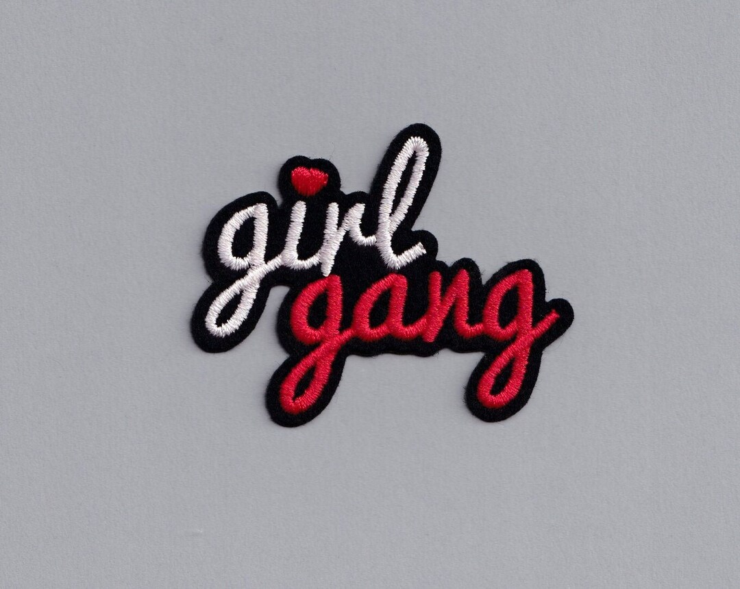 Cute Embroidered Girl Gang Patch Iron on Applique for Clothing Feminist ...