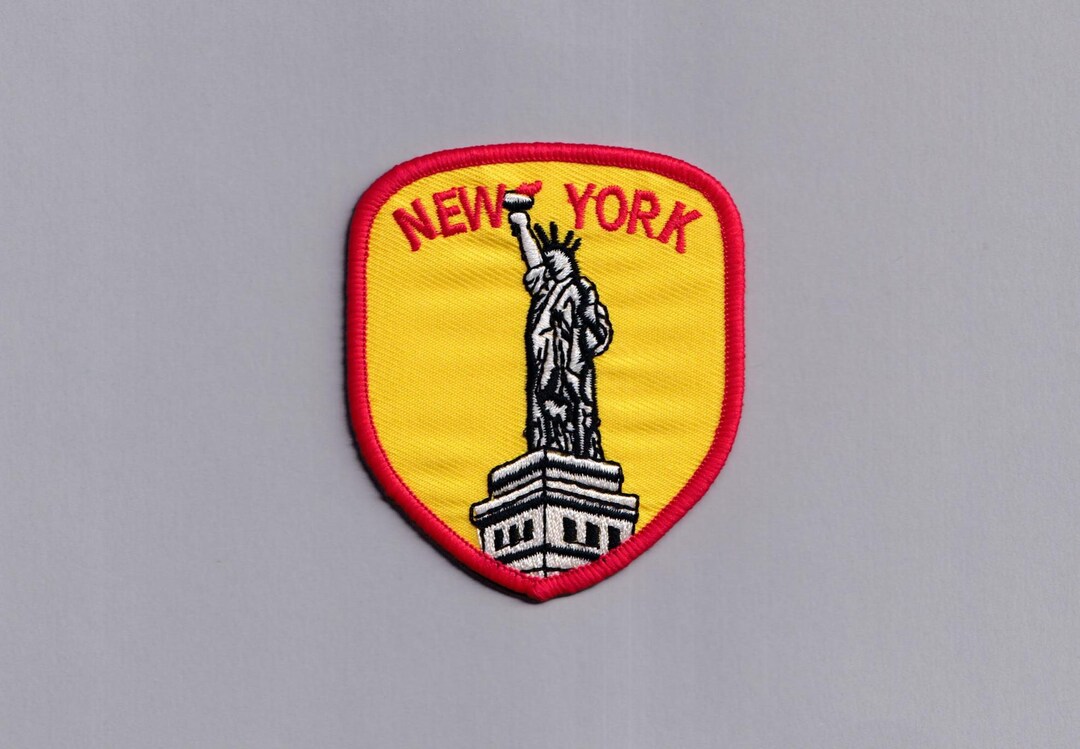New York Statue of Liberty Patch Iron-on Embroidered NY Travel Patches ...