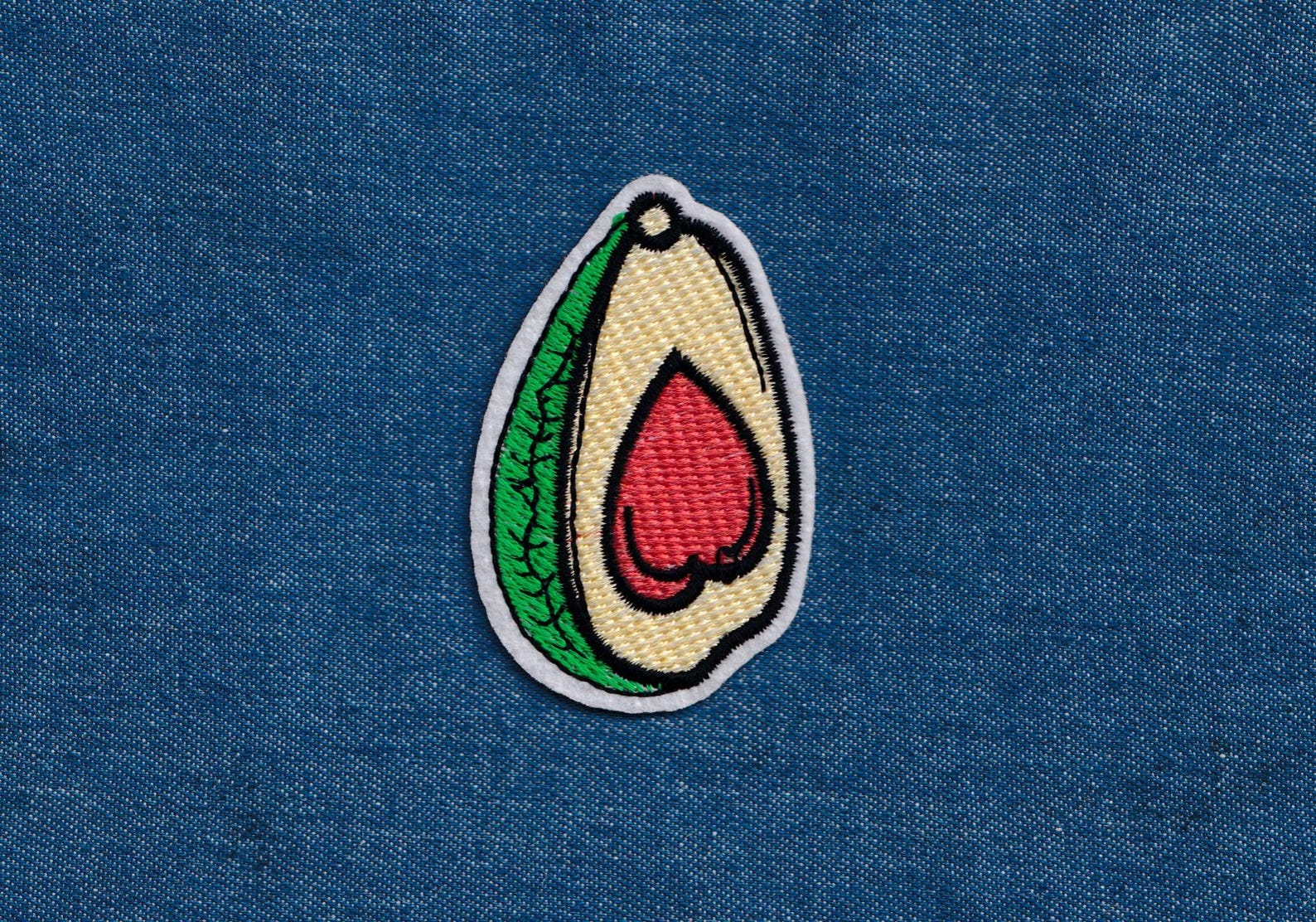 Embroidered Avocado Patch Applique Iron-on Avocado Segment Patches - Etsy