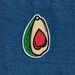 Embroidered Avocado Patch Applique Iron-on Avocado Segment Patches - Etsy