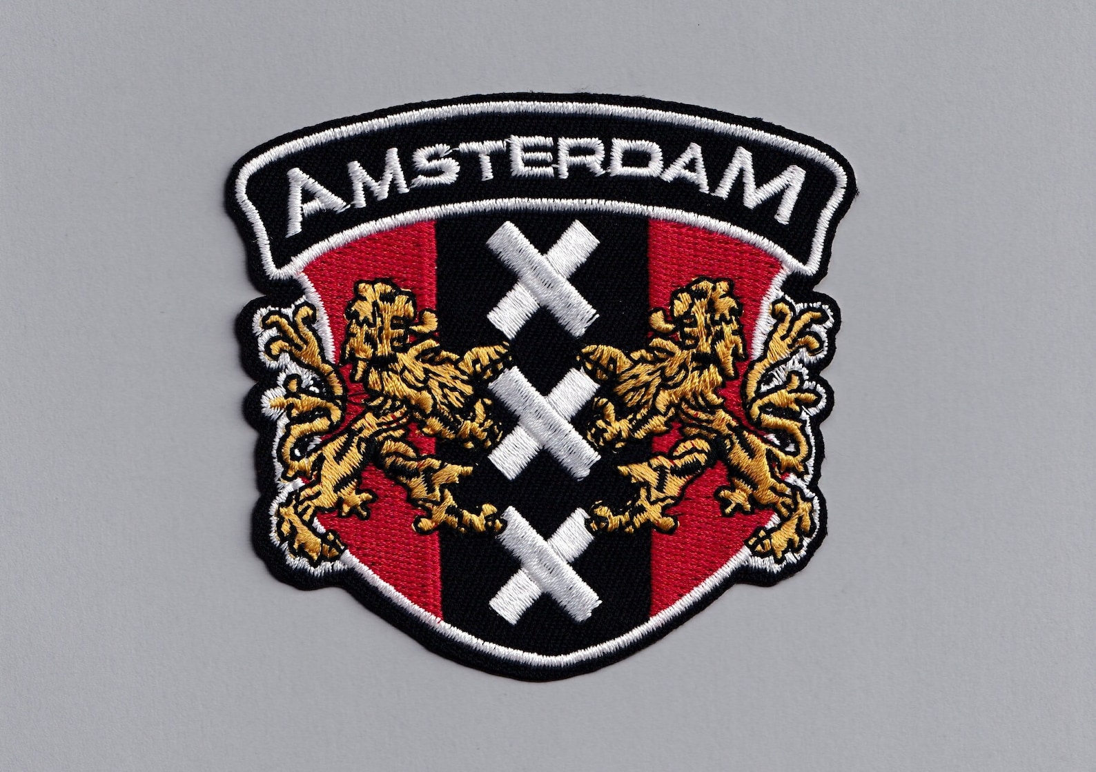 Embroidered Amsterdam City Crest Patch Holland Travel Emblem Applique ...