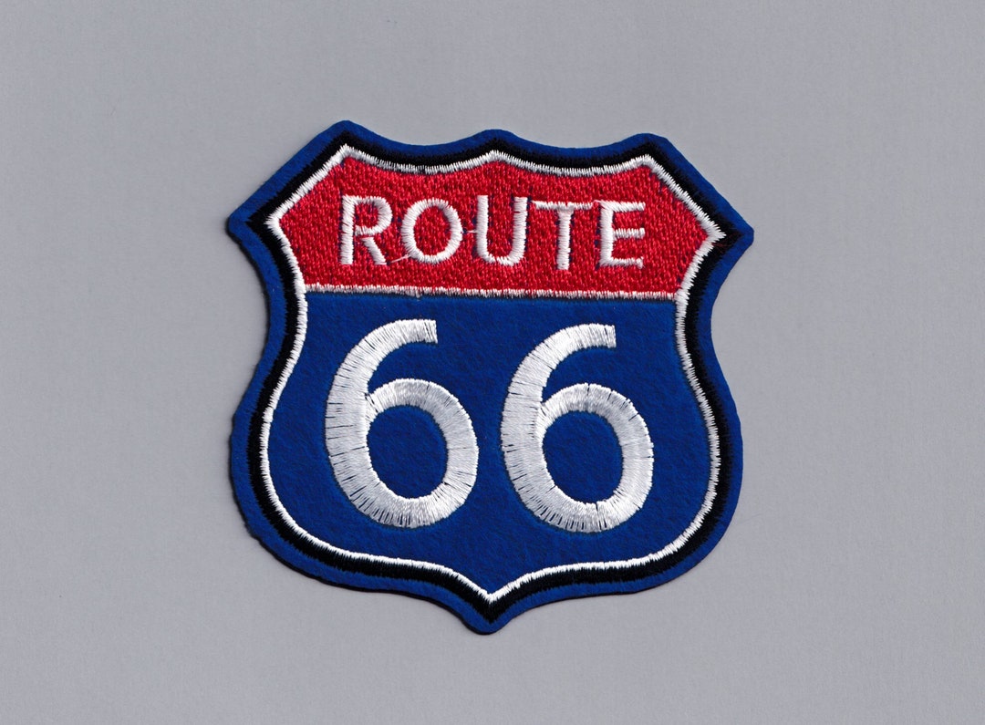Large Route 66 Patch Applique Iron-on Embroidered Roadtripping Travel Patch USA - Etsy