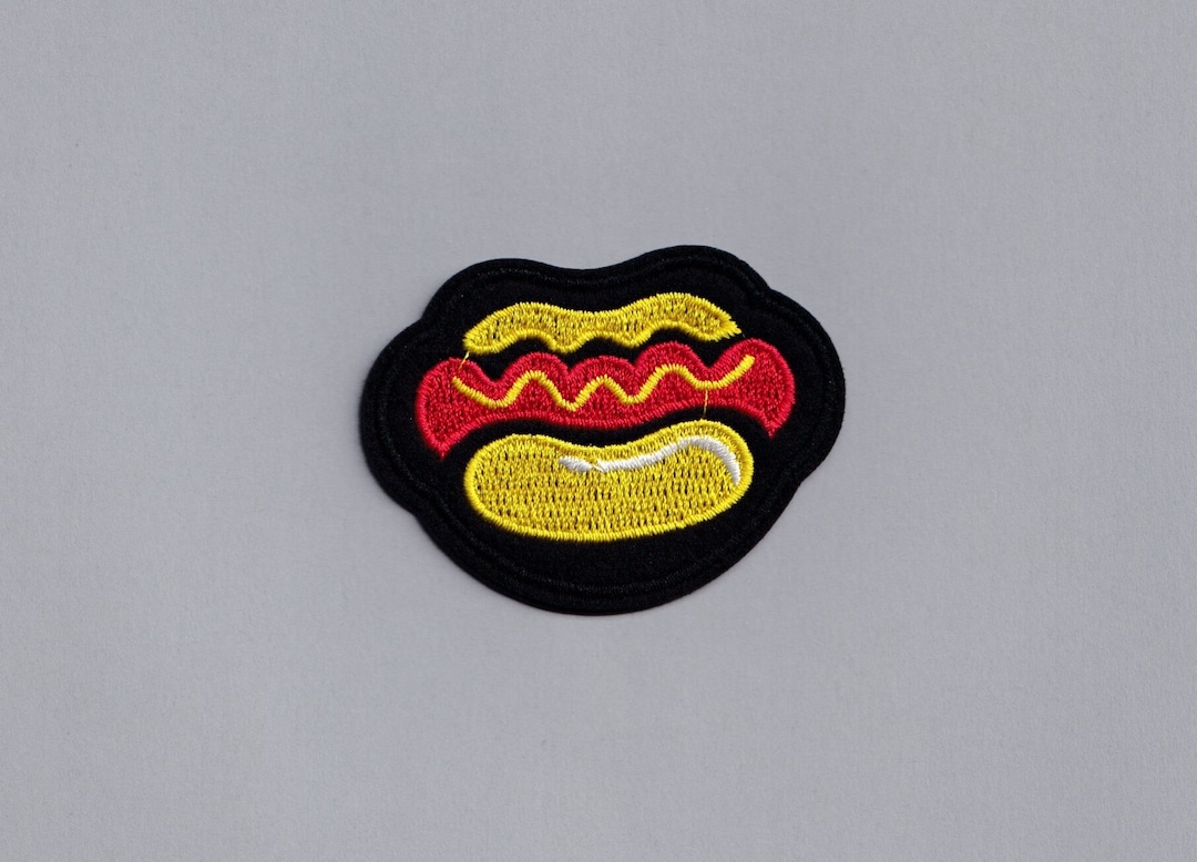 Embroidered Hot Dog Patch Applique Iron-on Fast Food Hot Dog Patches - Etsy
