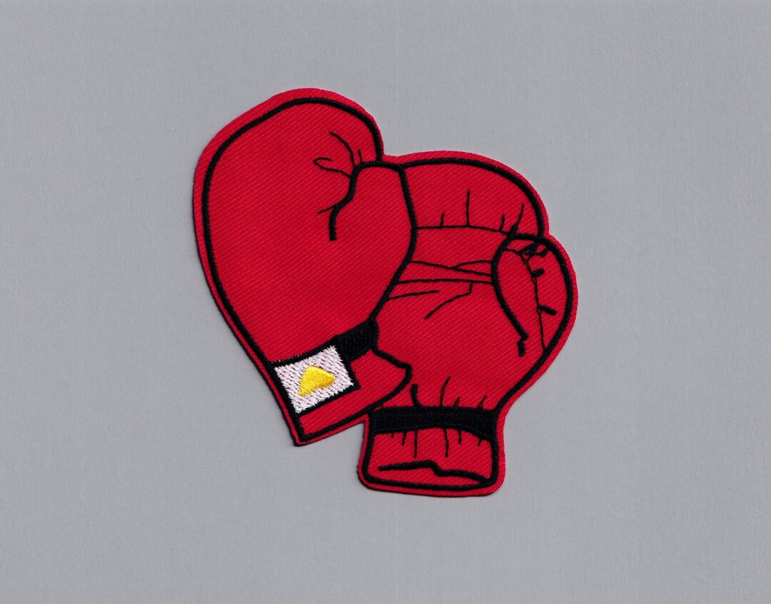 Large Embroidered Boxing Glove Patch Applique - Etsy