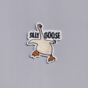 Silly Goose Patch Iron-on Embroidered Funny Geese Patches - Etsy