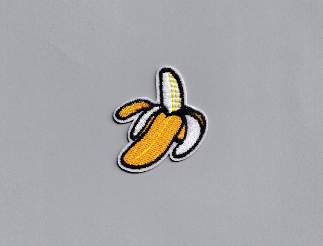 Cute Embroidered Peeled Banana Patch Iron-on Fruit Applique Patch - Etsy