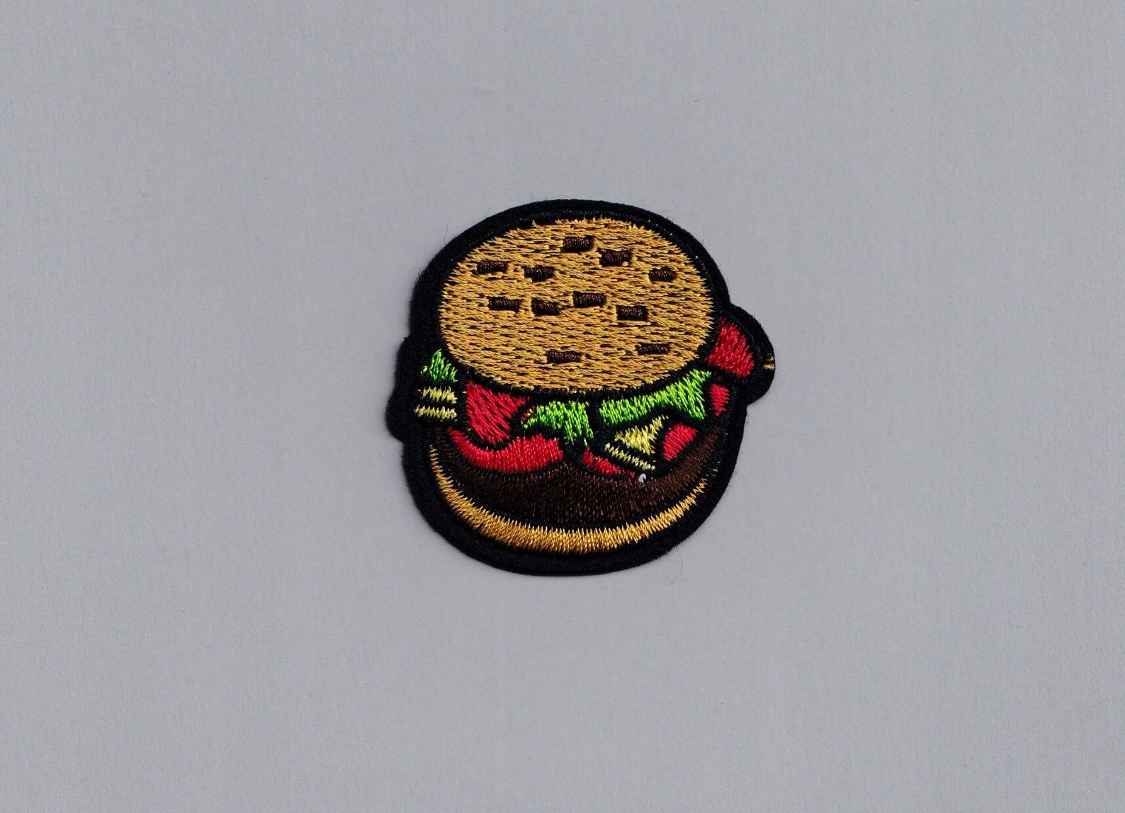 Embroidered Iron-one Beef Burger Patch Fast Food Applique Patch - Etsy