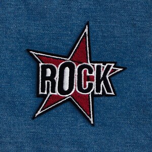 Embroidered Iron-on Rock Star Patch Music Rock and Roll Applique - Etsy