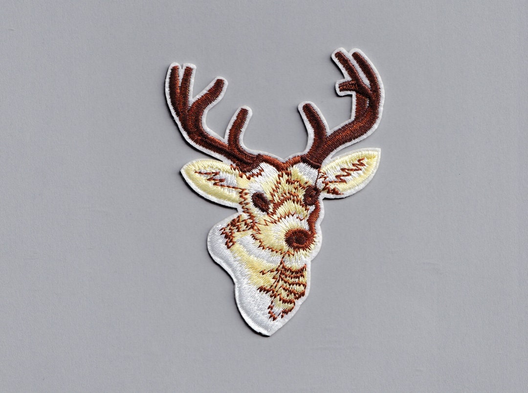 Embroidered Iron-on Stag Deer Patch Applique - Etsy