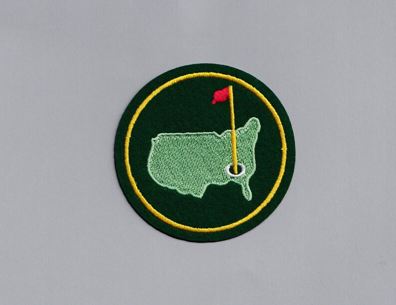 Embroidered Iron-on Green USA Golf Patch Applique Golfin - Etsy