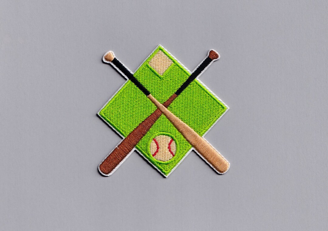 Baseball Field Patch Applique Embroidered Iron-on Baseball Patches - Etsy