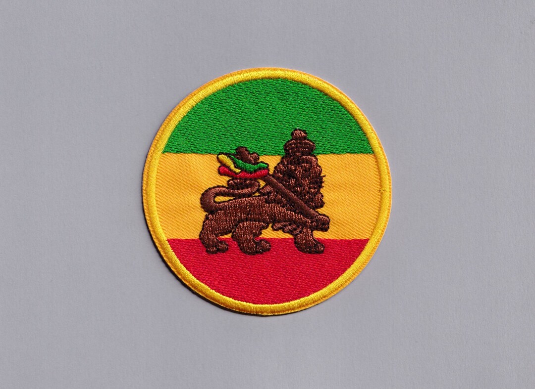 Lion of Judah Patch Red Gold and Green Rasta Reggae Applique Patches - Etsy