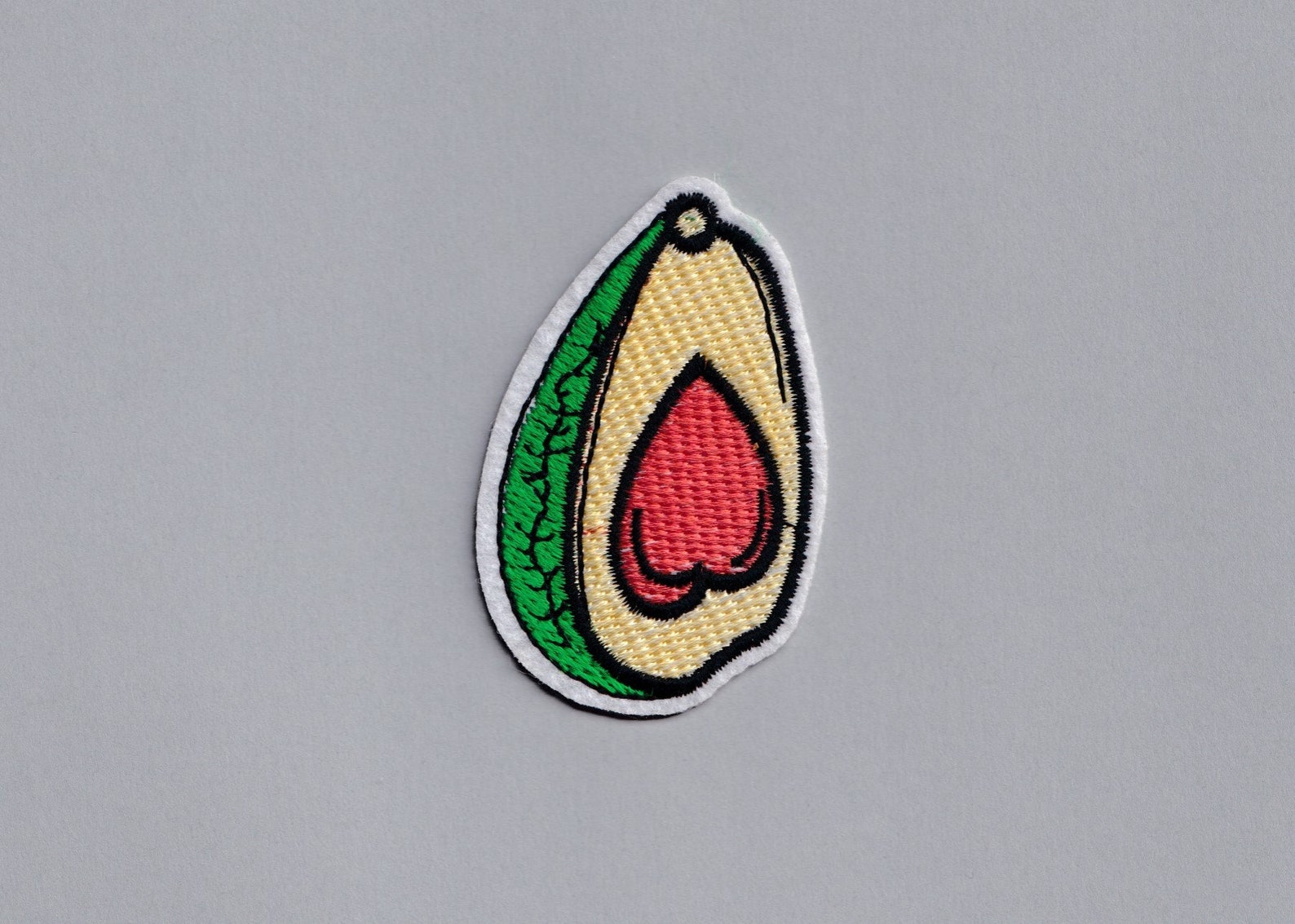 Embroidered Avocado Patch Applique Iron-on Avocado Segment Patches - Etsy