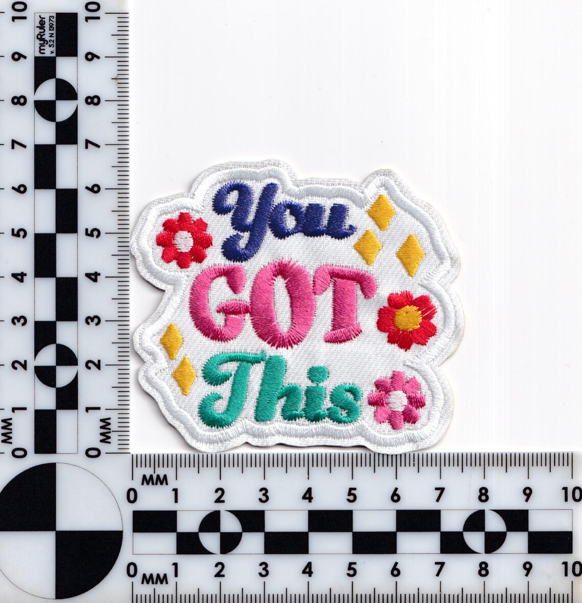 Colourful You Got This Patch Iron-on Embroidered Motivational Message ...