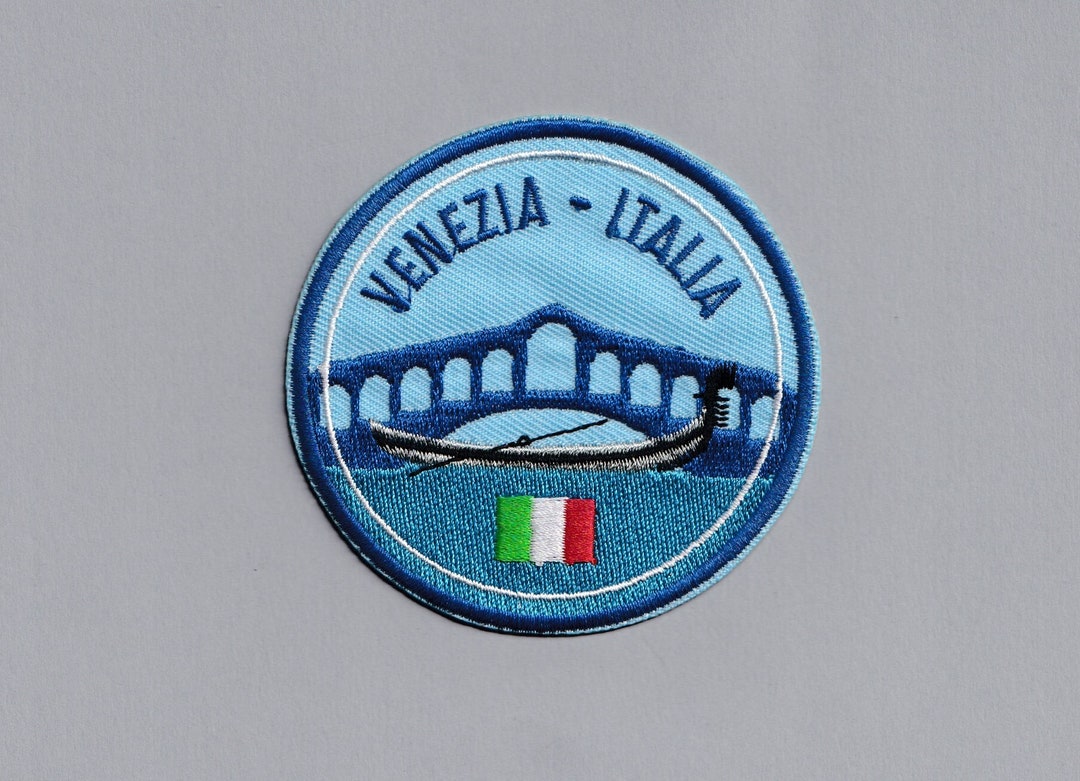 Embroidered Iron-on Venezia Venice Patch for Clothing Travel Italia ...