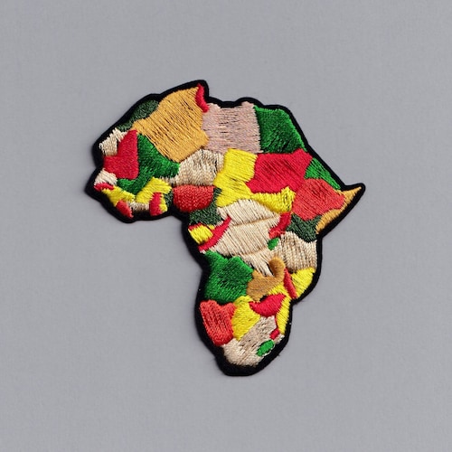 Beautiful Embroidered Africa Map Patch Iron-on African - Etsy