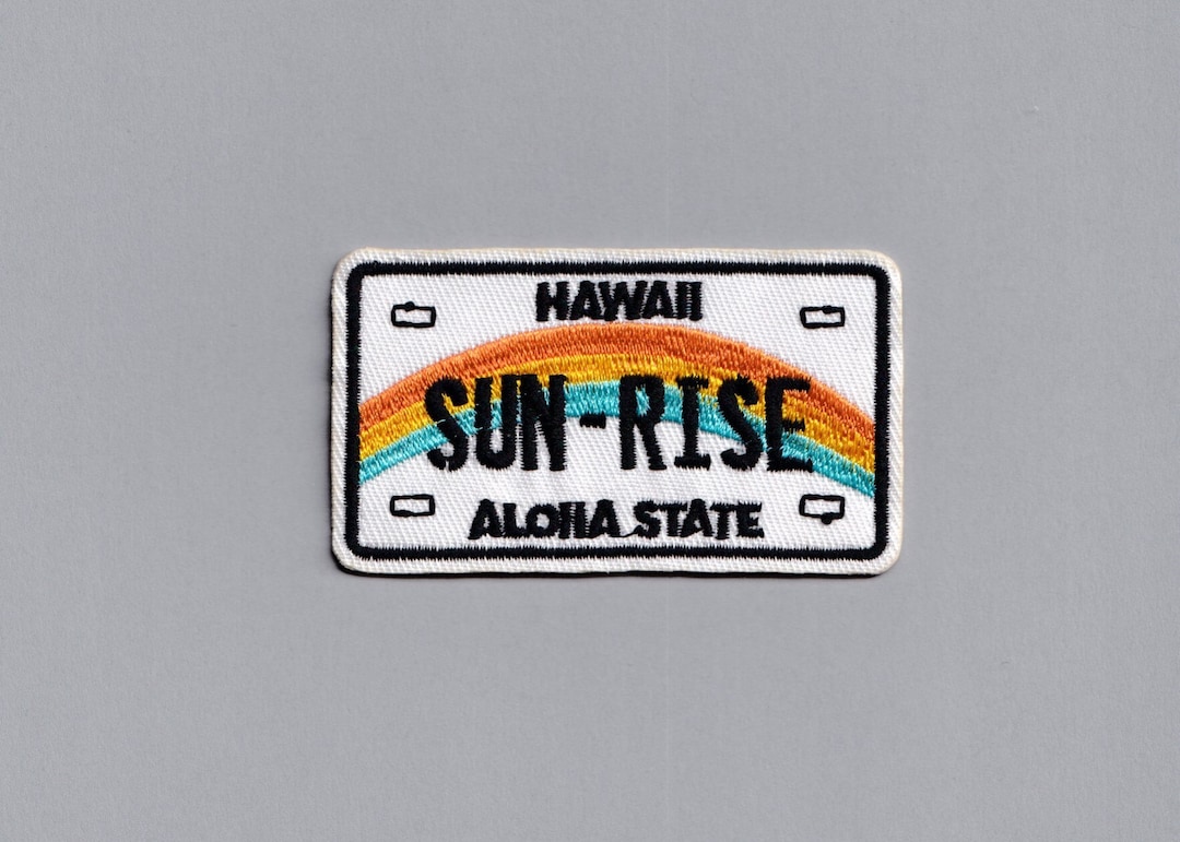 Embroidered Iron-on Hawaii Aloha State Patch Applique Travel ...