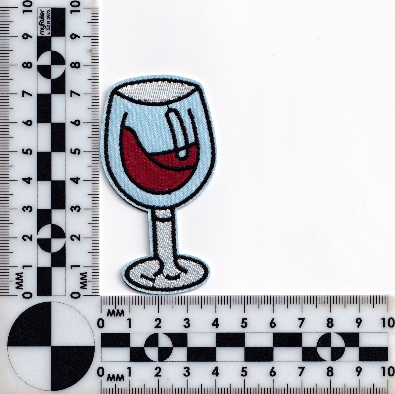 Red Wine Glass Patch Embroidered Iron-on Wine Patch - Etsy