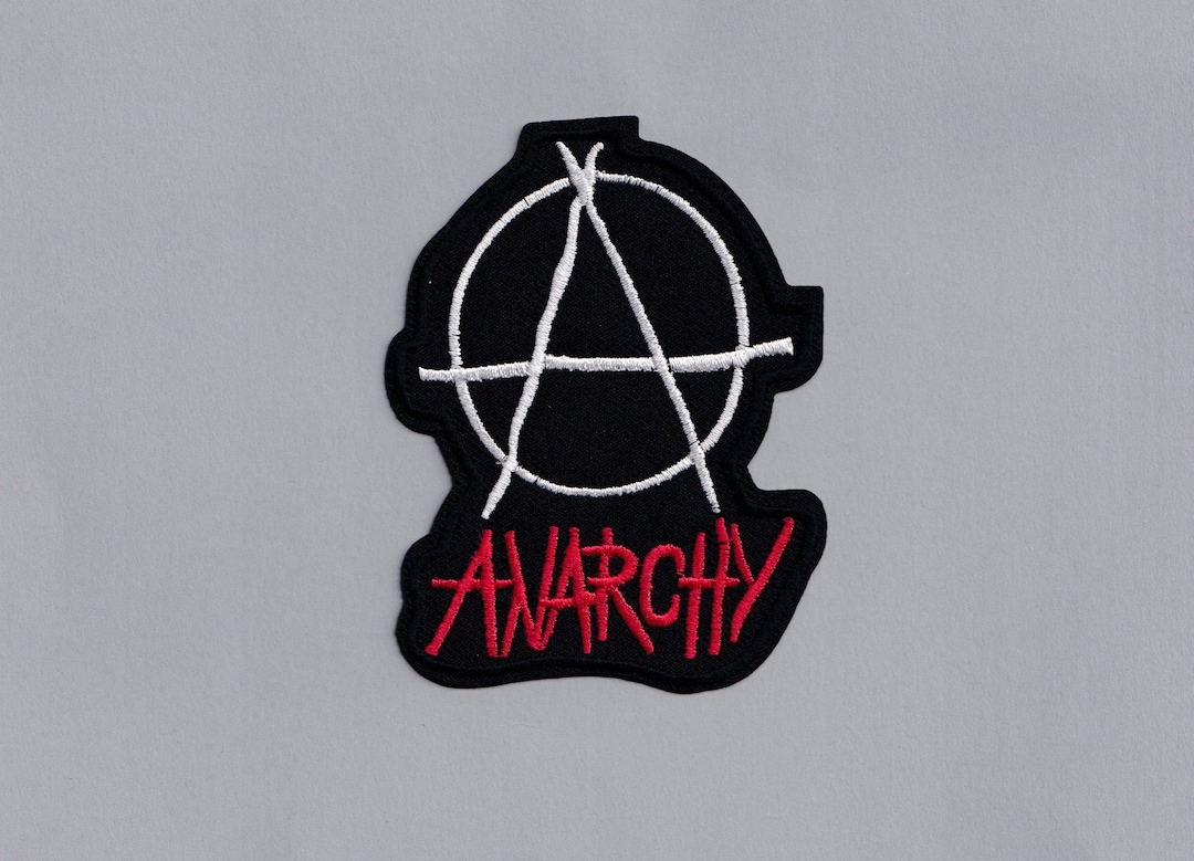 Embroidered Anarchy Symbol Patch Iron on Anarchism Protest Circle-a ...