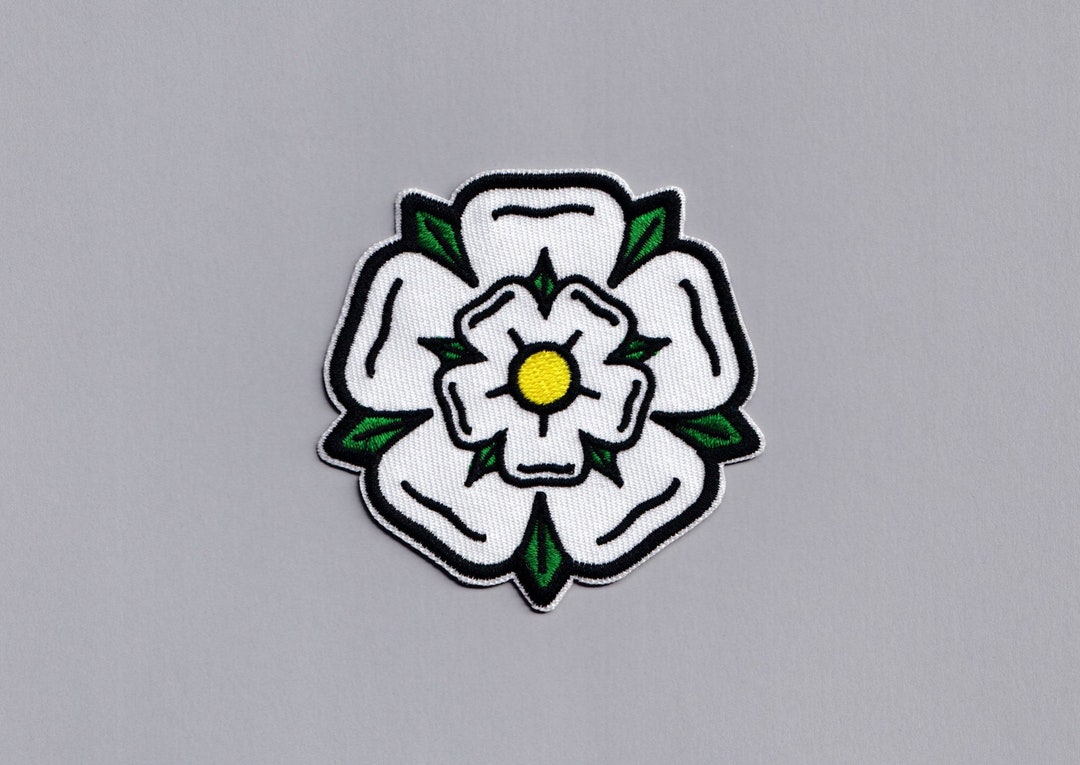 Yorkshire Rose Patch Iron-on Embroidered Yorkshire Patch Applique - Etsy
