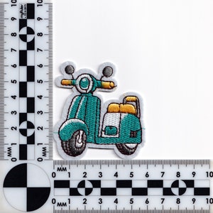 Embroidered Scooter Moped Patch Applique Mod Motorbike - Etsy