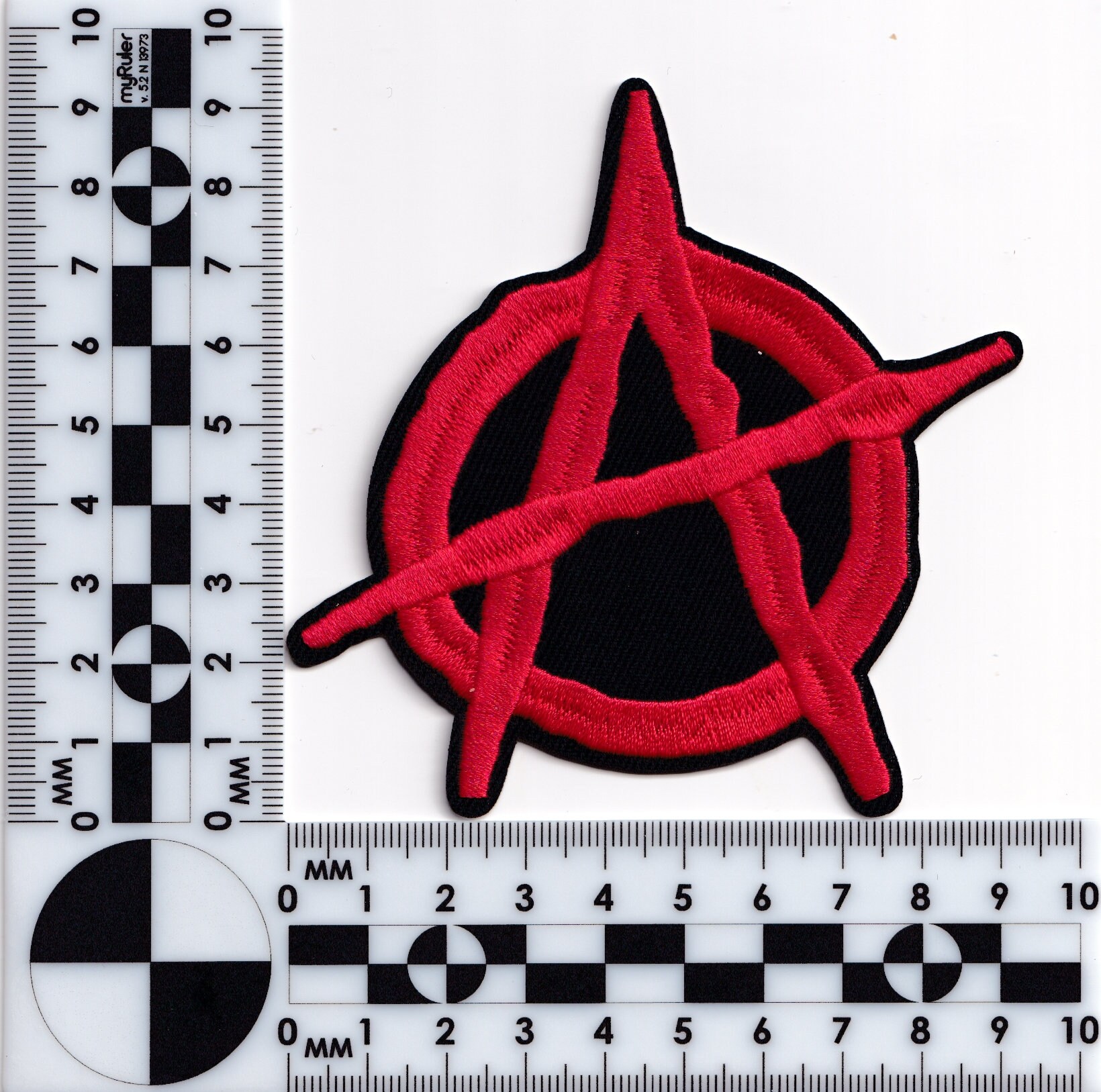 Anarchy Symbol Anarchist Iron On Patch Protest Circle A Anarchism ...