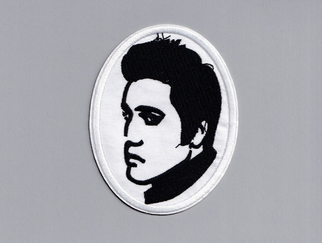Large Oval Elvis Presley Patch Iron on Applique Badge Patch Elvis - Etsy