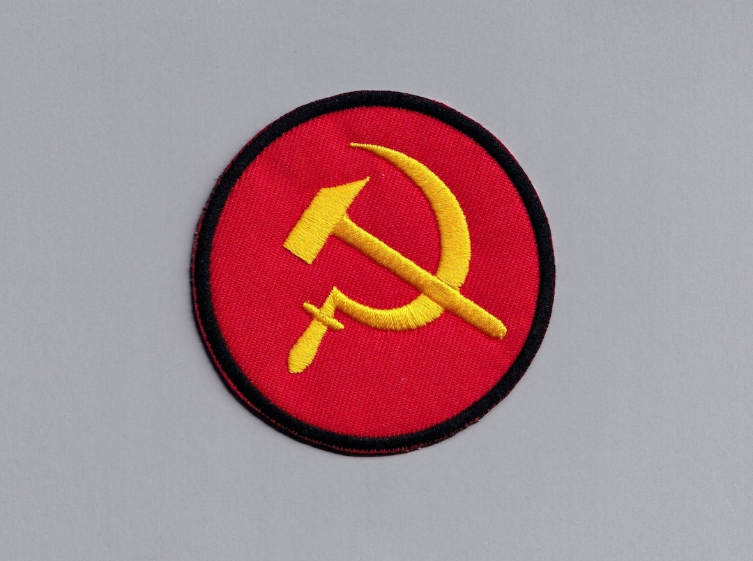 Embroidered Hammer and Sickle Patch Communist Soviet Union Solidarity ...
